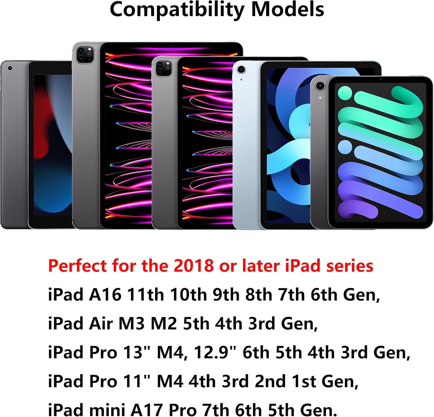 RREGER-Stylus Pen for iPad A16 11th 10th 9th 8th 7th 6th Generation ...