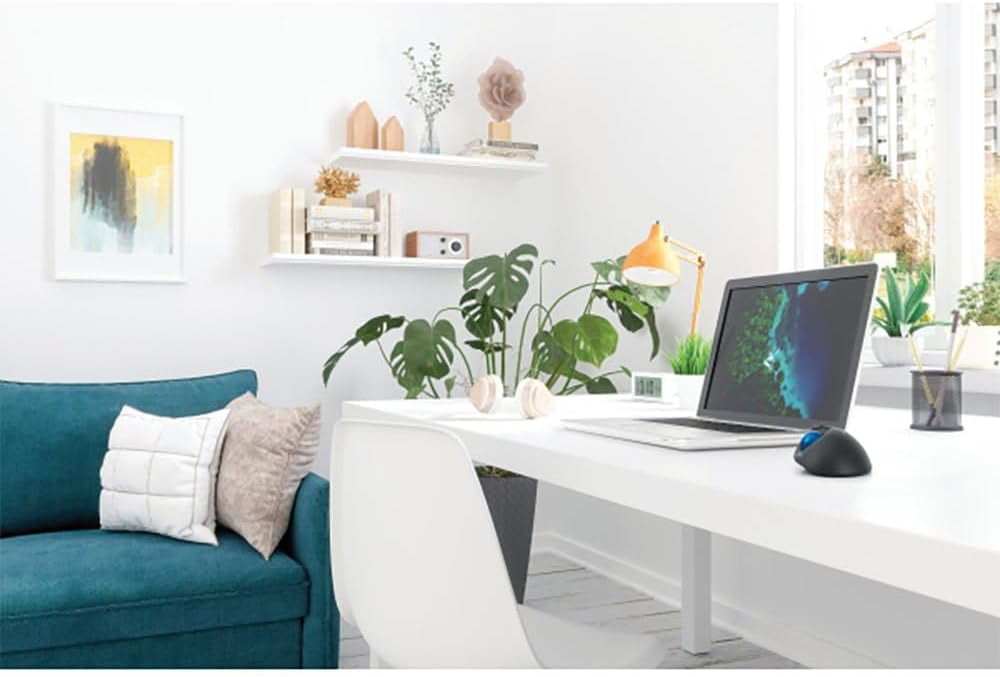 RREGER-TB450 Wireless Trackball Mouse, Bluetooth LE & 2.4GHz Connection ...