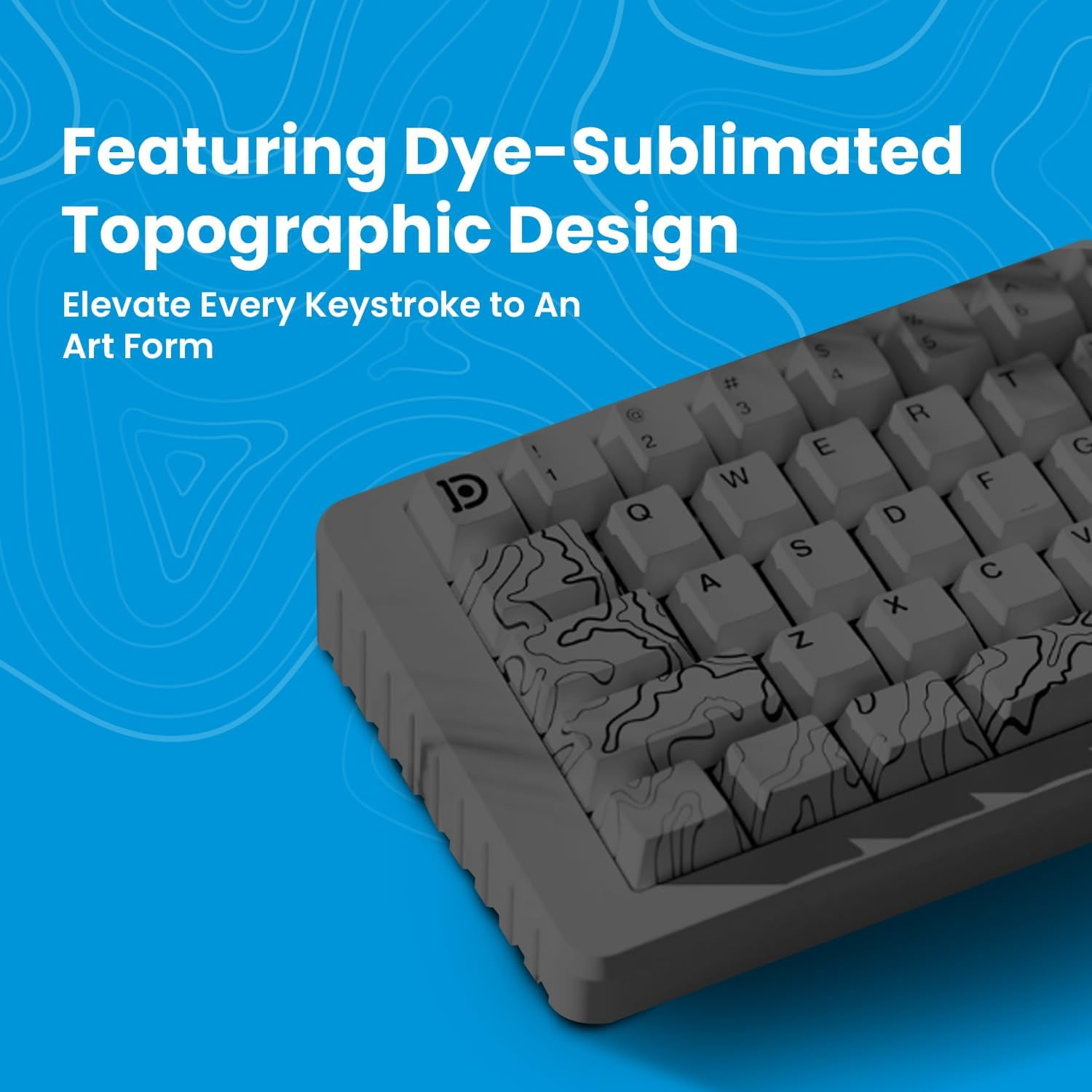RREGER-Topo Canyon Dye Sub PBT Keycaps | 164 Keycap Set for Mechanical ...