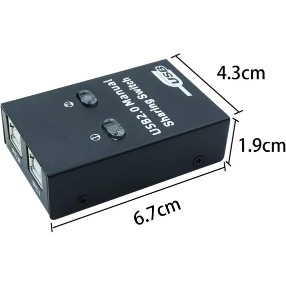 RREGER-USB 2.0 Sharing KVM Switch USB 2.0 Peripheral Switching Adapter ...