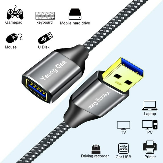 RREGER-USB 3.0 Extension Cable 20 ft,5Gbps High Speed USB 3.0 Type A ...