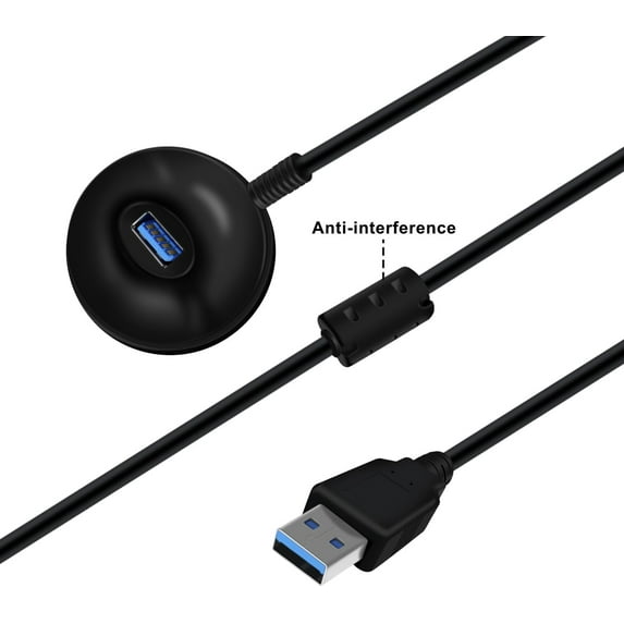 RREGER-USB 3.0 Extension Cable with Pedestal 5Gbps USB 3.0 Male to ...