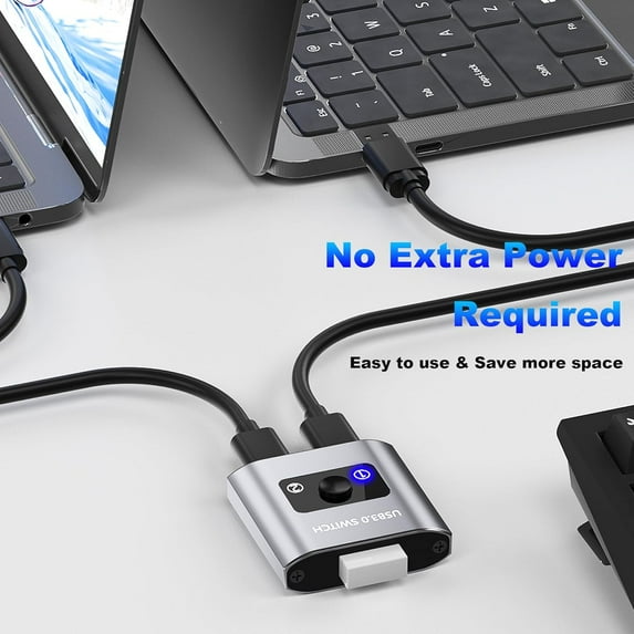 RREGER-USB 3.0 Switch Selector. Bi-Directional 1 in 2 Out/ 2 in 1 Out ...