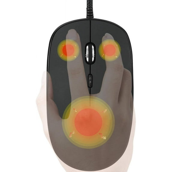 RREGER-USB Heated Mouse, All Surface Heat, Palm Warmer, Warm Computer ...