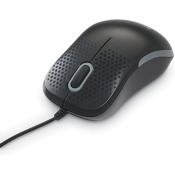 RREGER-USB Silent Corded Optical Mouse - Computer Wired Noiseless and ...