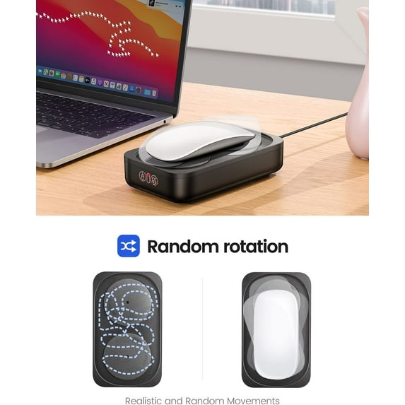 RREGER-Undetectable Mouse Jiggler,Mouse Mover Jigger Device with LED ...