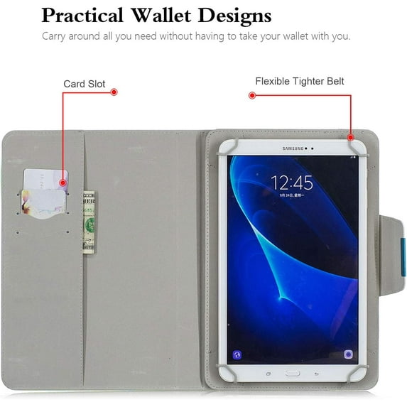 RREGER-Universal 7 Inch Tablet Case, Ultra Slim Lightweight PU Leather ...