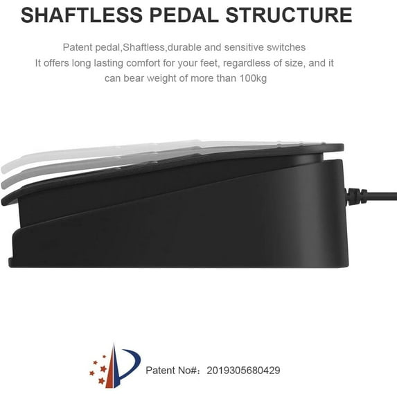 RREGER-[Upgraded] USB Single Foot Pedal Optical Switch Control One Key ...