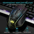 RREGER-Wireless Gaming Mouse, Rechargeable Mice 3 Level DPI With ...
