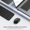 RREGER-Wireless Keyboard and Mouse Combo - Full Size 2.4G USB Wireless ...