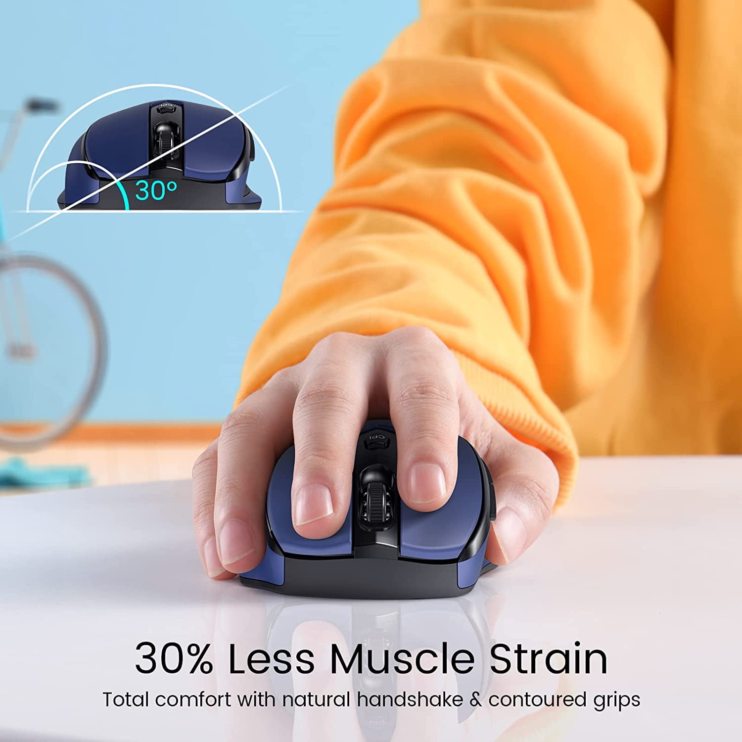 RREGER-Wireless Mouse, D-09 Computer Mouse USB Cordless Mice for Laptop ...