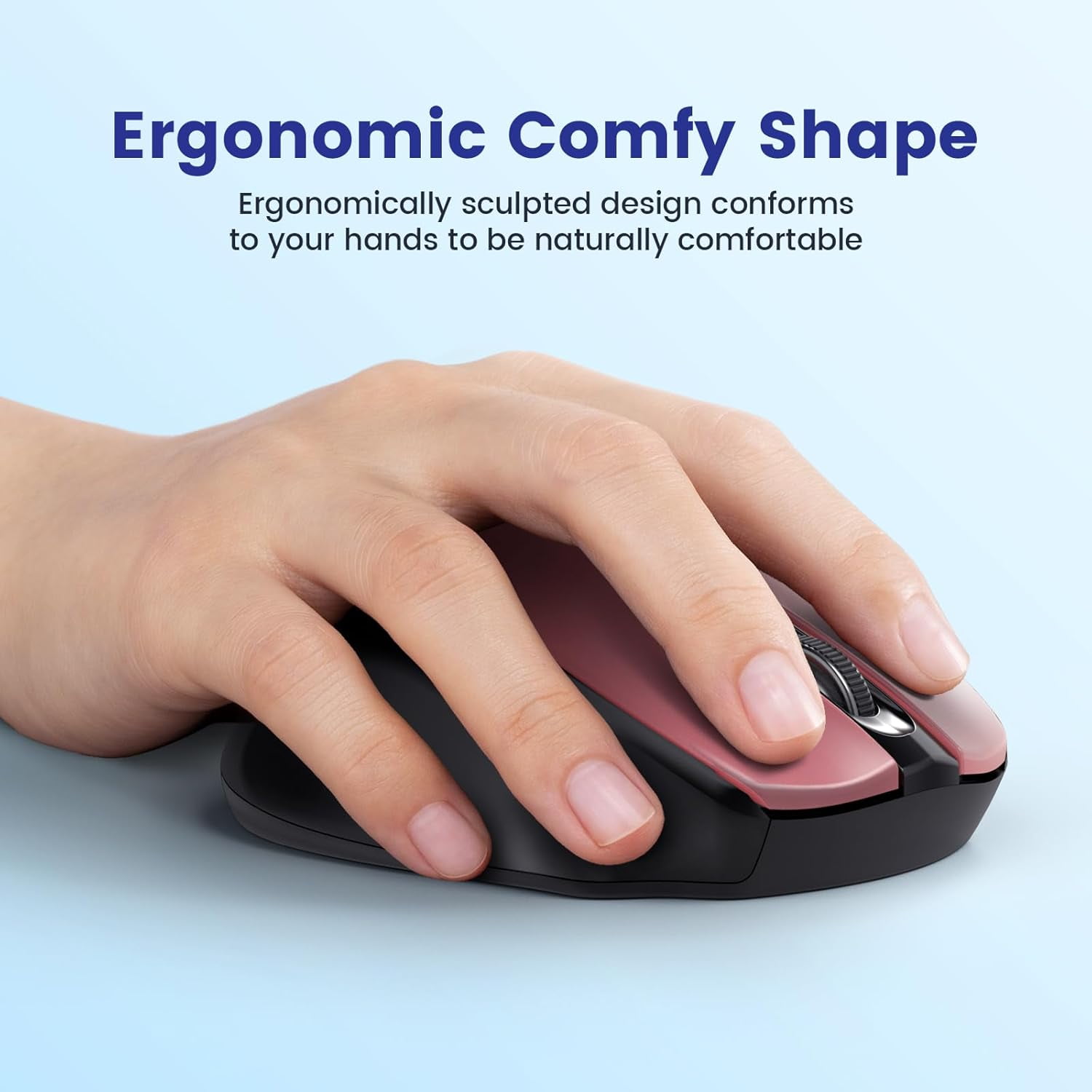 RREGER-Wireless Mouse, D-09 Computer Mouse USB Cordless Mice for Laptop ...