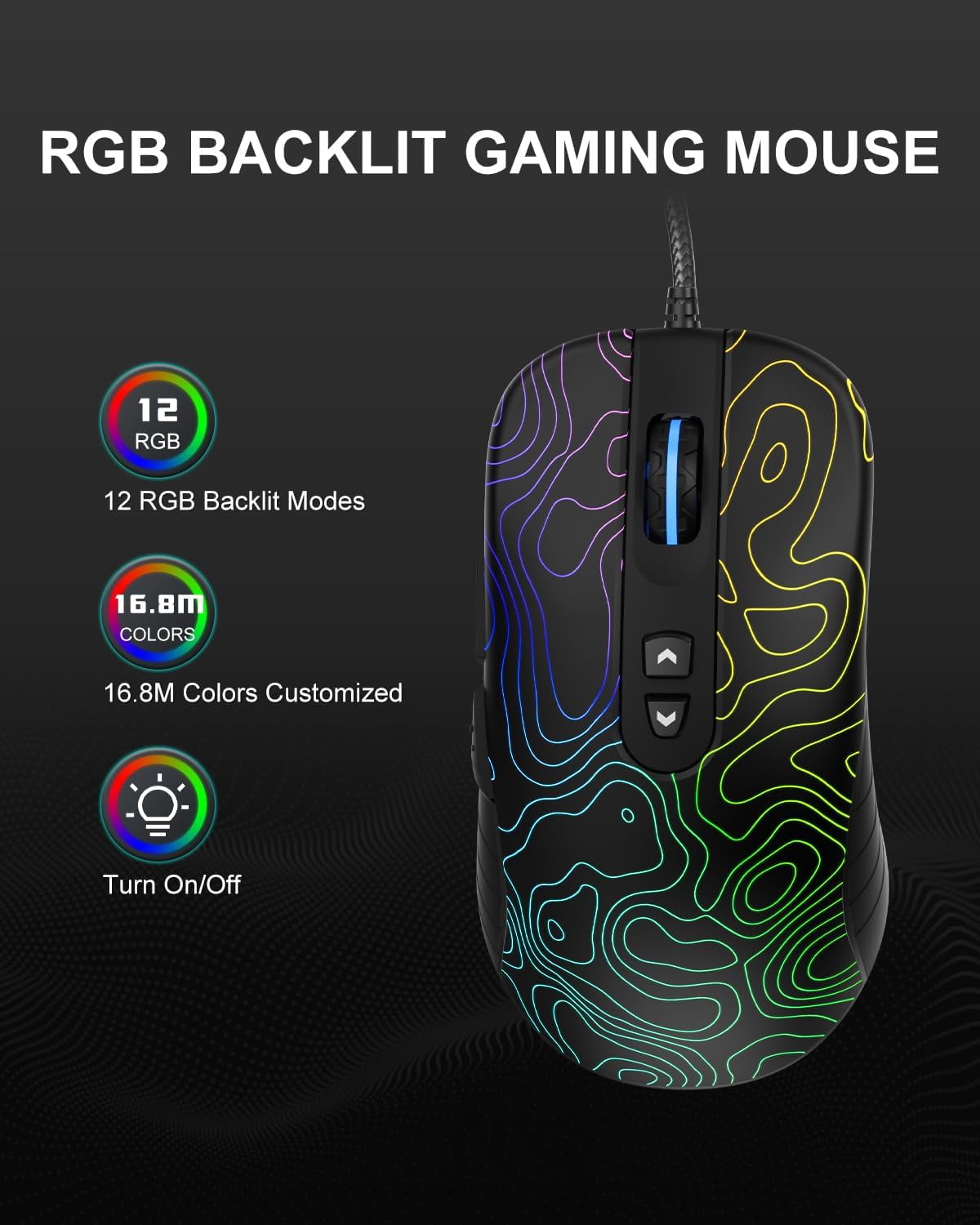 RREGER-Womier G706 USB Wired Gaming Mouse for PC Computer Windows Mac ...