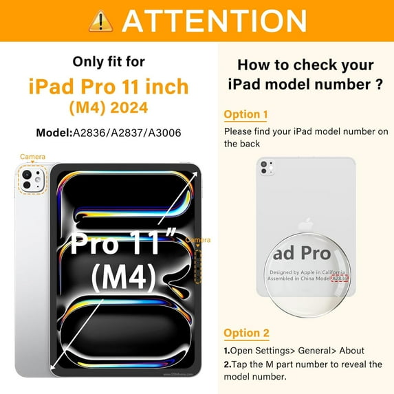 RREGER-for 2024 iPad Pro 11 Inch Case M4 5th Generation for Kids (Model ...