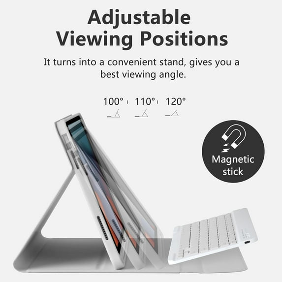 RREGER-for iPad 11th 10th Generation Case with Keyboard (2022, 10.9 ...