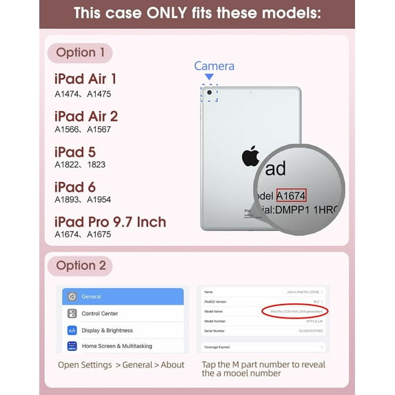 RREGER-for iPad 5th/6th Gen, Air1/ Air2, Pro 9.7 Inch Case - Women ...