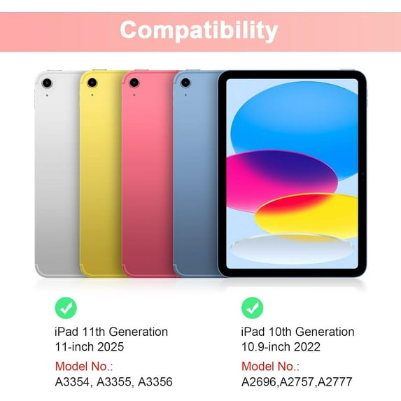 RREGER-for iPad (A16) 11th Gen 2025 /10th Gen 2022 10.9 inch Keyboard ...