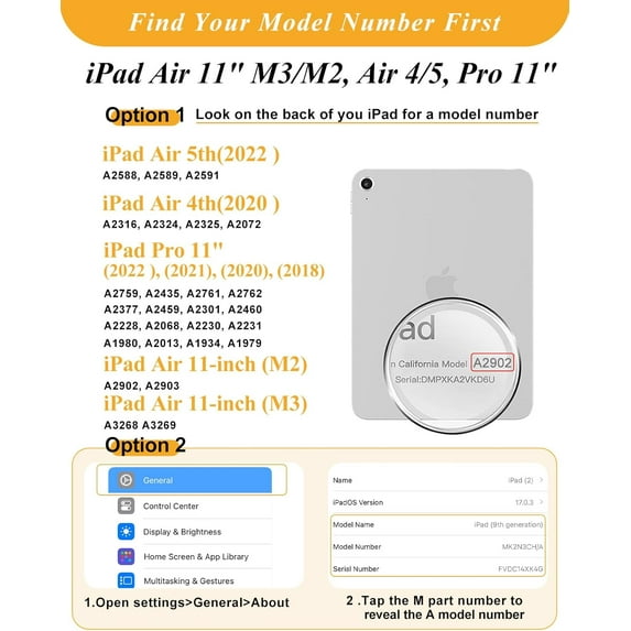 RREGER-for iPad Air 11 Inch Case M3 2025&M2 2024/Air 5th Generation ...