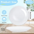 RRFDWQ-3 PCS Ceramic Appetizer Plates, 6 Inch White Porcelain Dessert ...