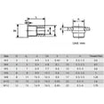 RRFDWQ-50Pcs M8 Metric Rivet Nut Stainless Steel, Flat Head Threaded ...