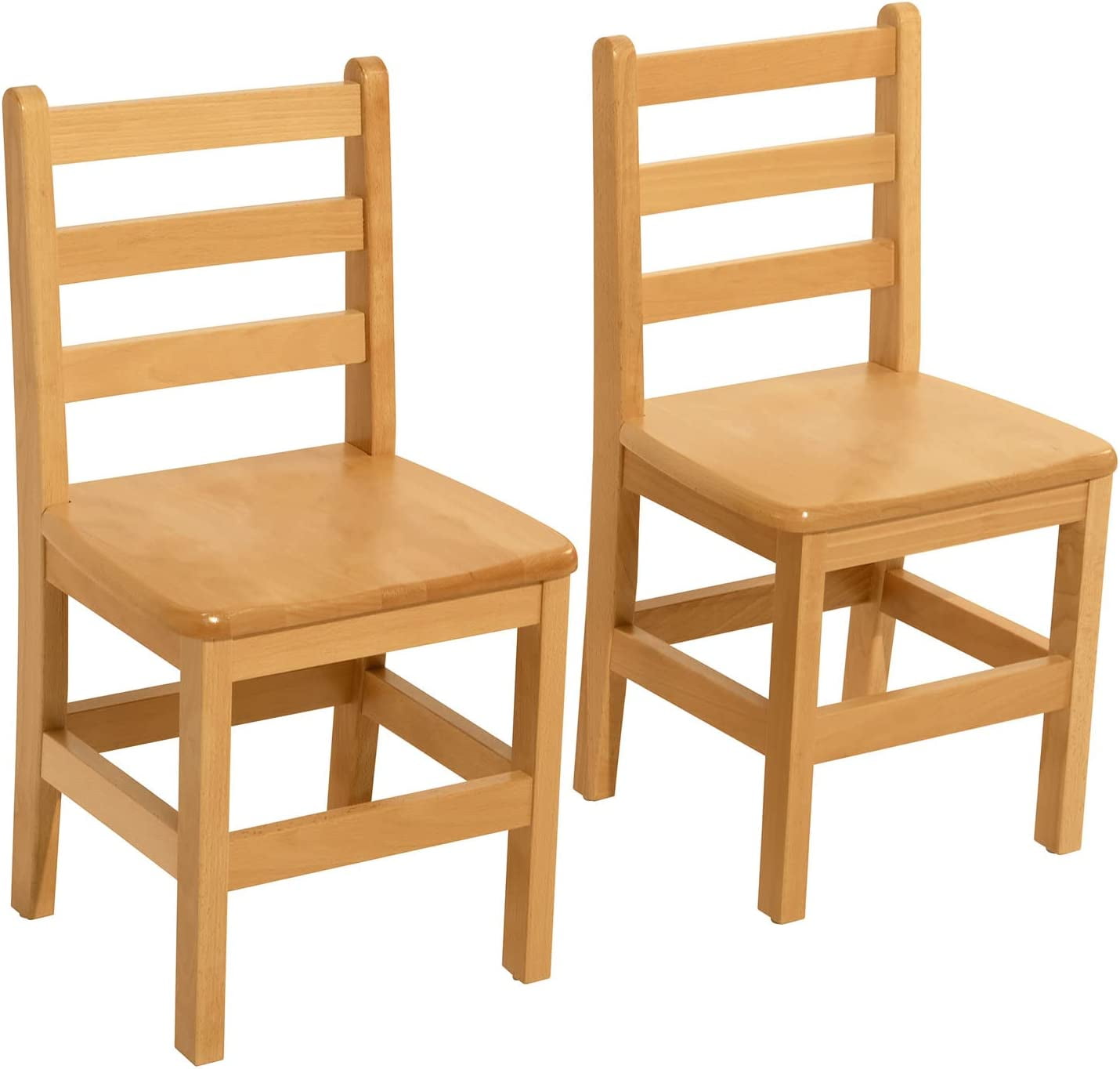 RRI Goods Kids Classroom Chairs 18" Seat Height, Pack of 2 Hardwood ...