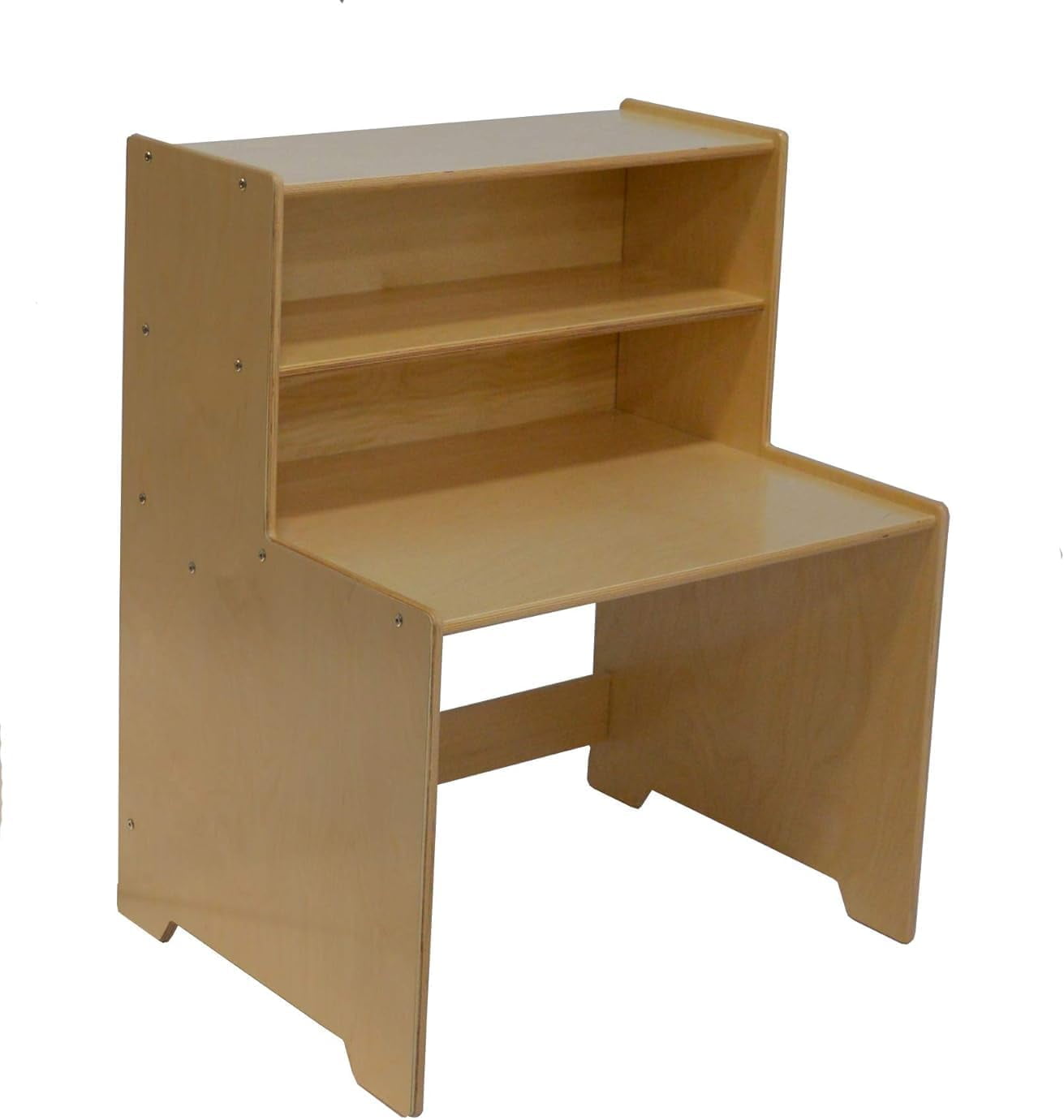 RRI Goods Kids Writing Desk, Computer Table with Hutch, Natural ...