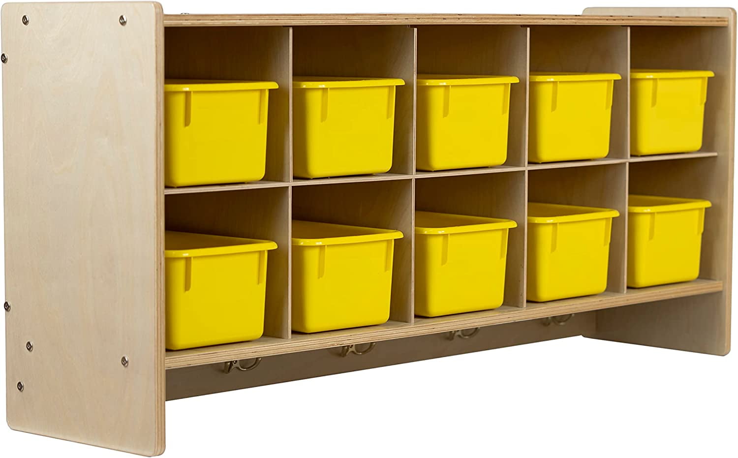 RRI Goods Wooden Toy Storage Unit Home-School Classrooms Hanging Wall ...