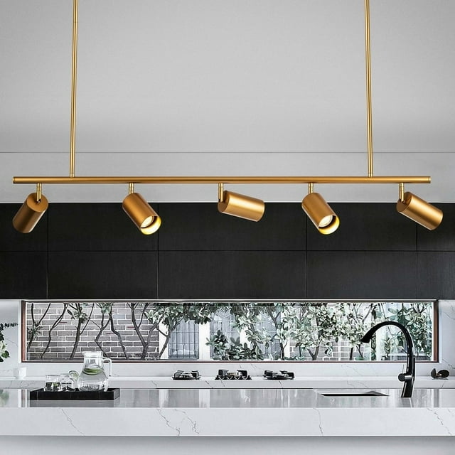RRTYO 5-Light Modern Industrial Adjustable Linear Ceiling Track ...