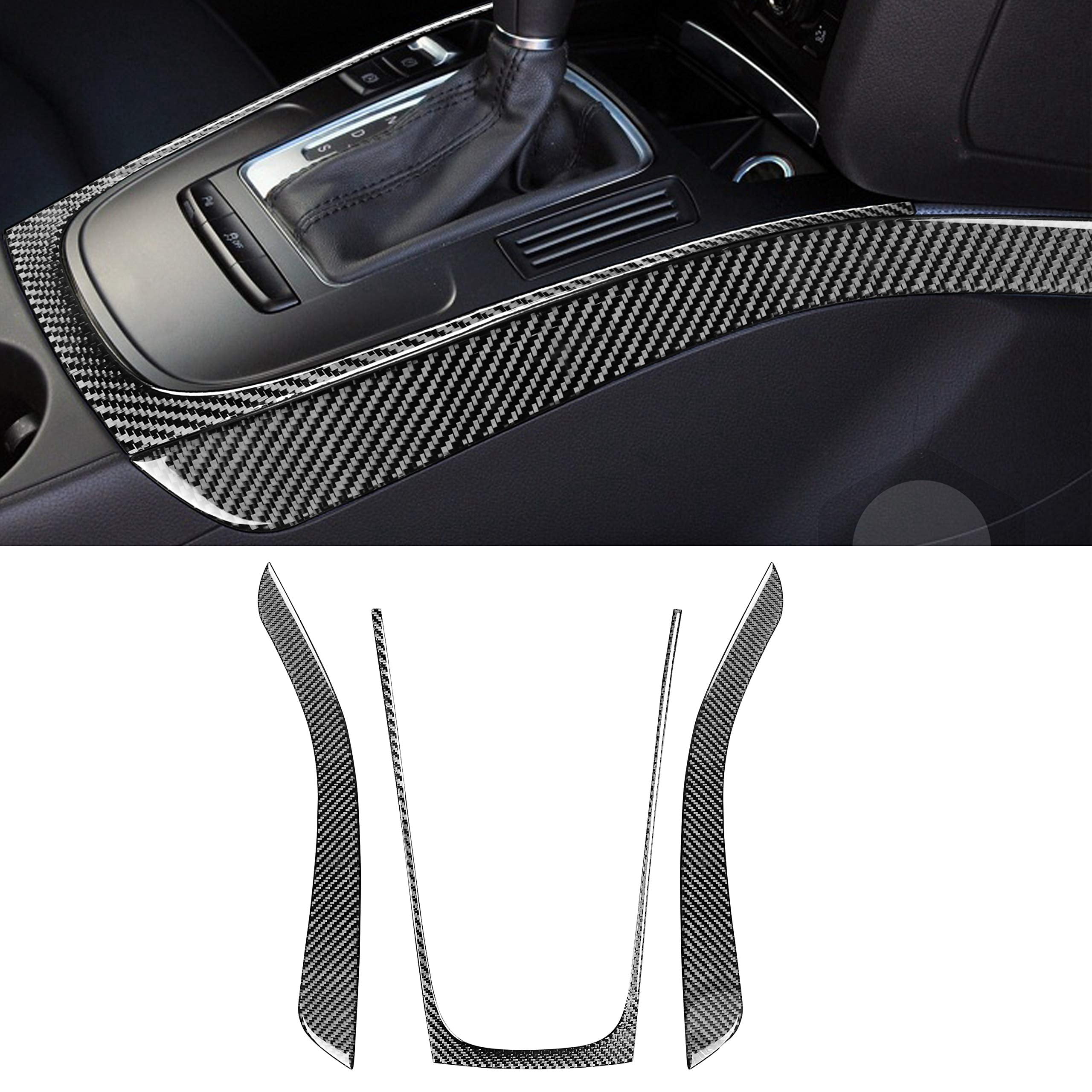 RRX 3pcs Car Interior MMF7 Center Console Panel Side Stckers Gear Shife ...
