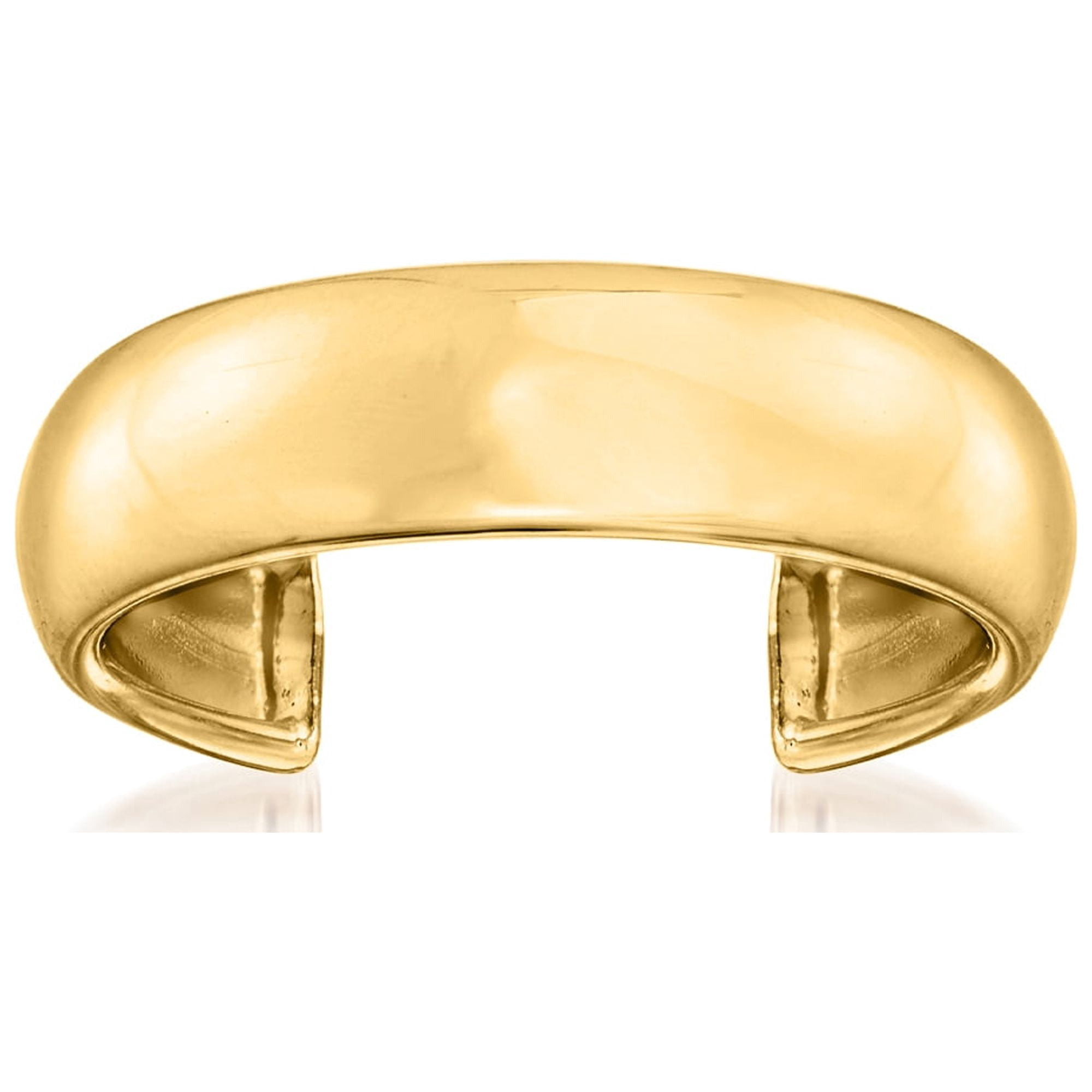 RS Pure by Ross-Simons 14kt Yellow Gold Wide Adjustable Toe Ring, Women ...