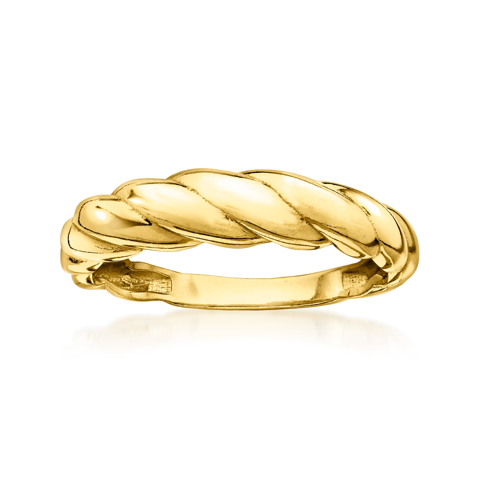 RS Pure by Ross-Simons 18kt Gold Vermeil Twisted Shrimp Ring, Women's, Adult - Walmart.com
