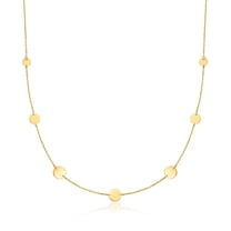 Pure Collection by Ross-Simons Italian 14kt Yellow Gold Flower Station ...