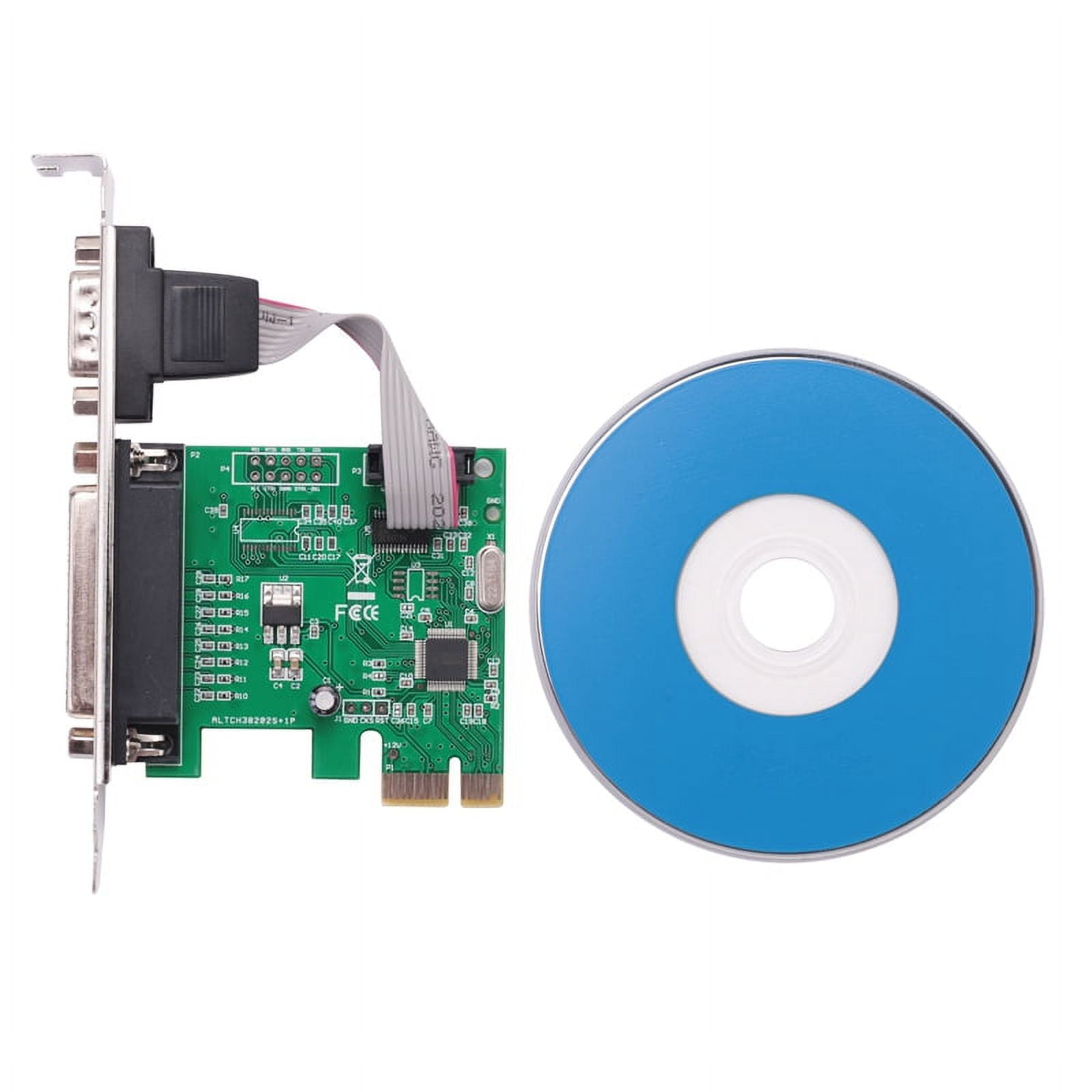 ckepdyeh RS232 -232 Serial Port COM & DB25 Printer Parallel Port to PCI ...