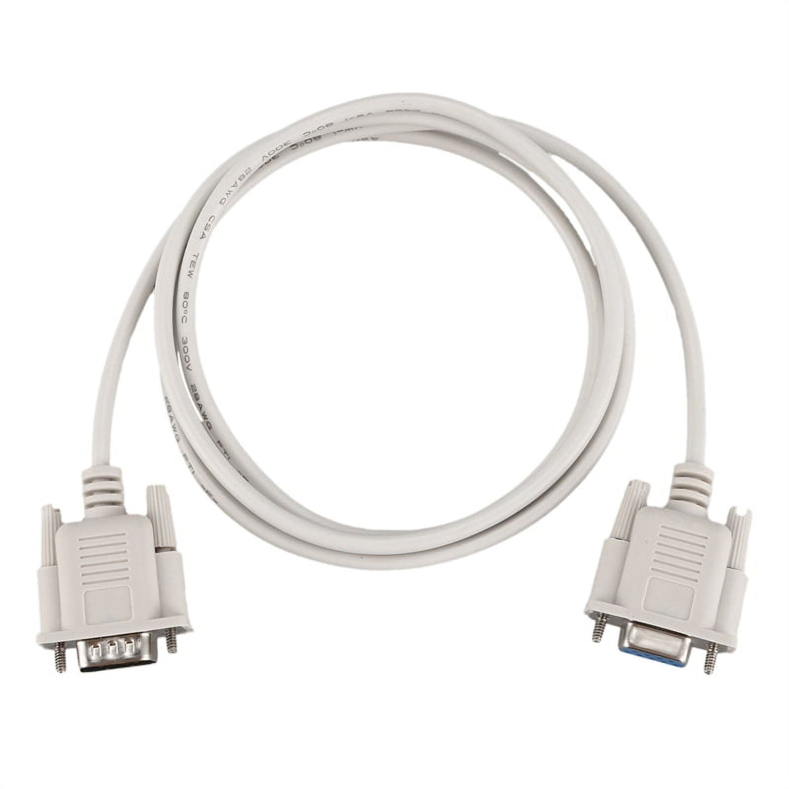 RS232 DB9 9 Pin Male to Female Serial Port Cable 1. - Walmart.com