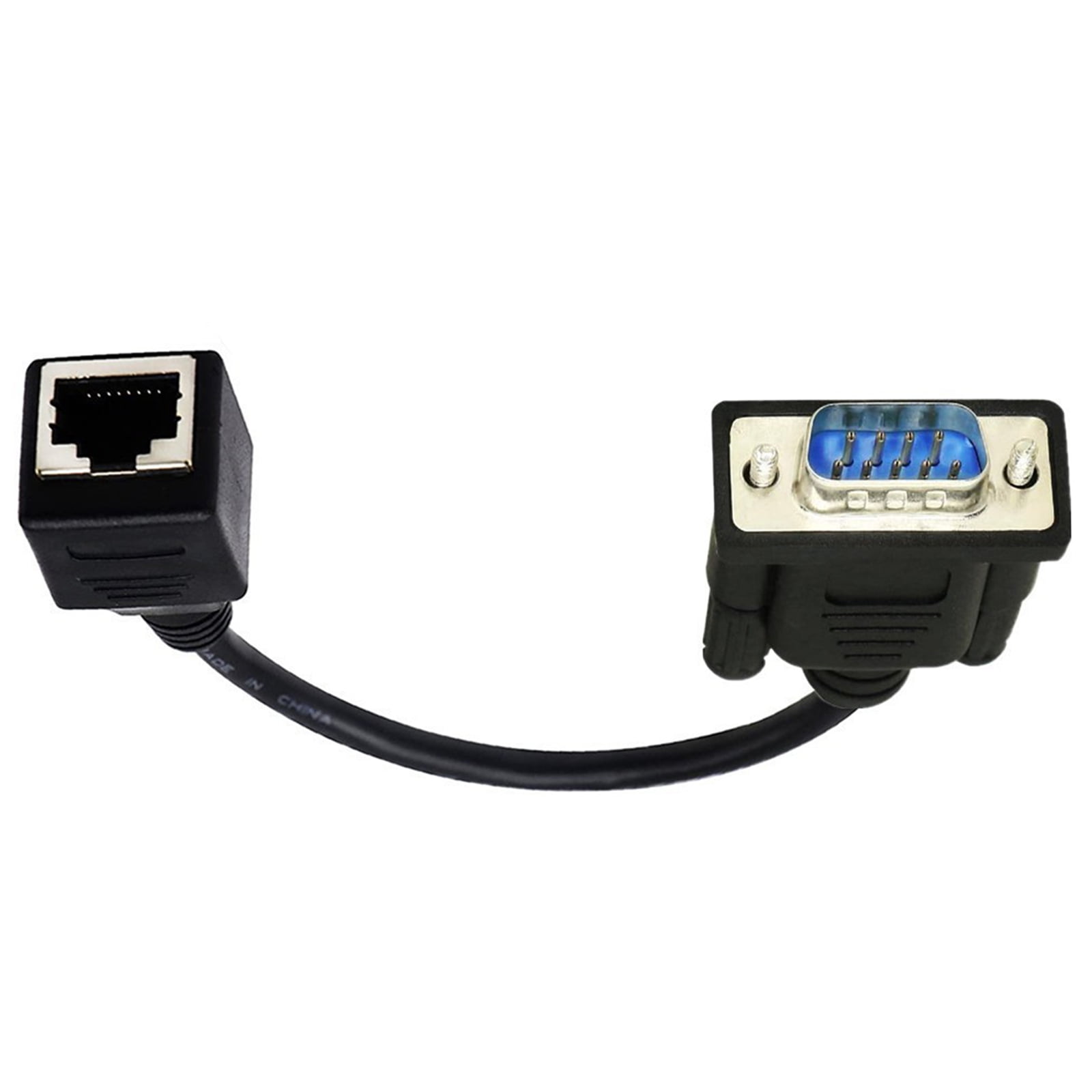 RS232 DB9 to RJ45 Adapters DB9 9Pin Connectors Female & Male to RJ45 ...