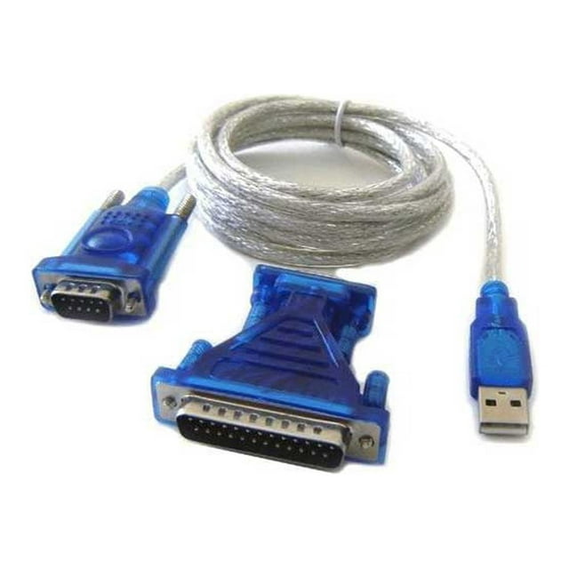 RS232 Serial Port DB9 DB25 To USB Adapter Cable - Walmart.com