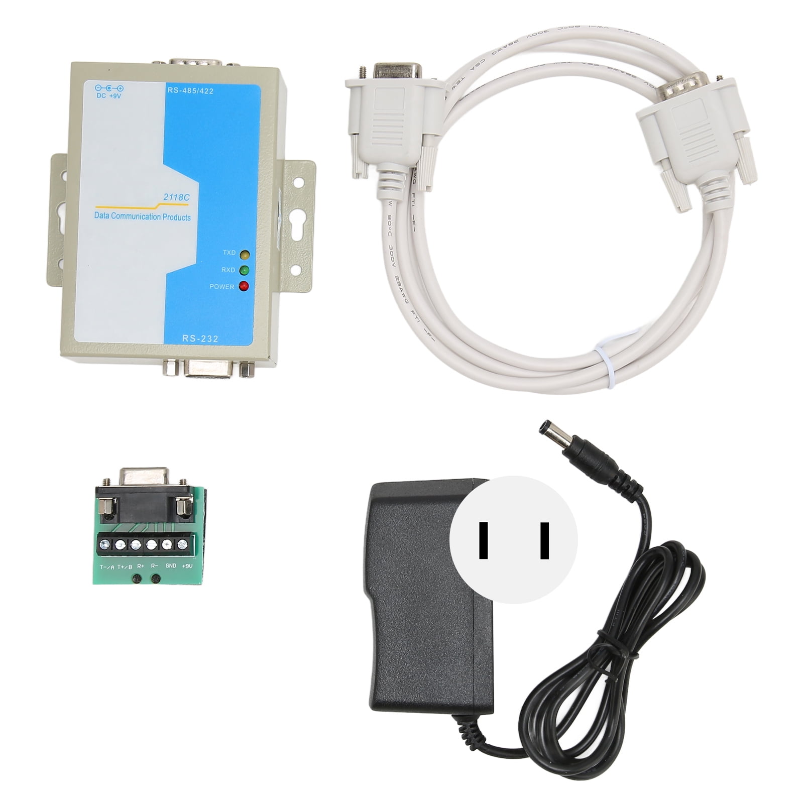 RS232 to RS485 RS422 Converter Industrial Grade Lightning Protection Communication Data Adapter ...