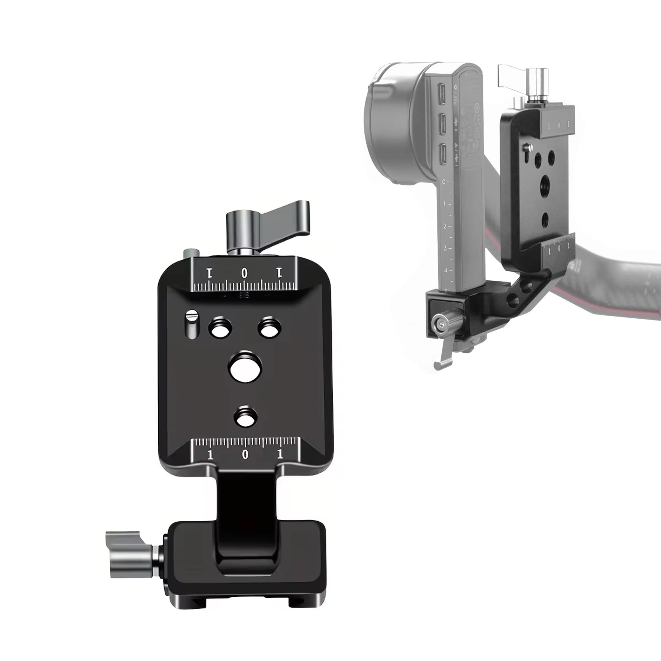 RS3 Vertical Camera Mount,Robust Portrait Mounting Solution Compatible with DJI RS 2/RS 3/RS3 ...