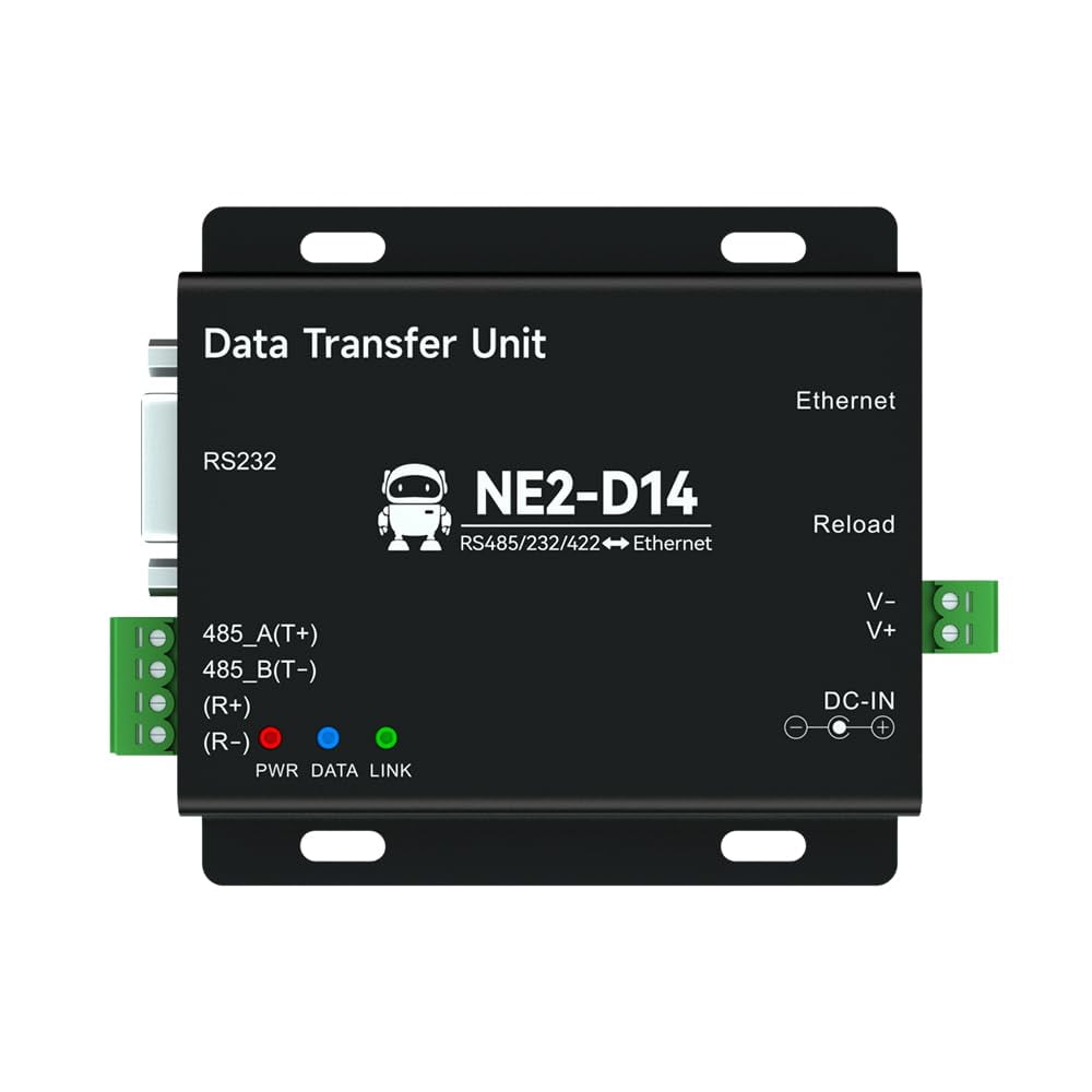 RS485/232/422 to Ethernet Serial Server Modbus Gateway NE2-D14 TCP UDP MQTT HTTP DC 8-28V ...