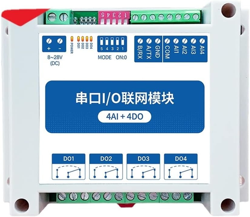RS485 4AI+ADO ModBus RTU I/O MA01-XACX0440 Network Modules Serial Port ...