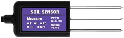 RS485 Modbus Soil Sensor 7 in 1 Measures Soil Moisture Temperature ...