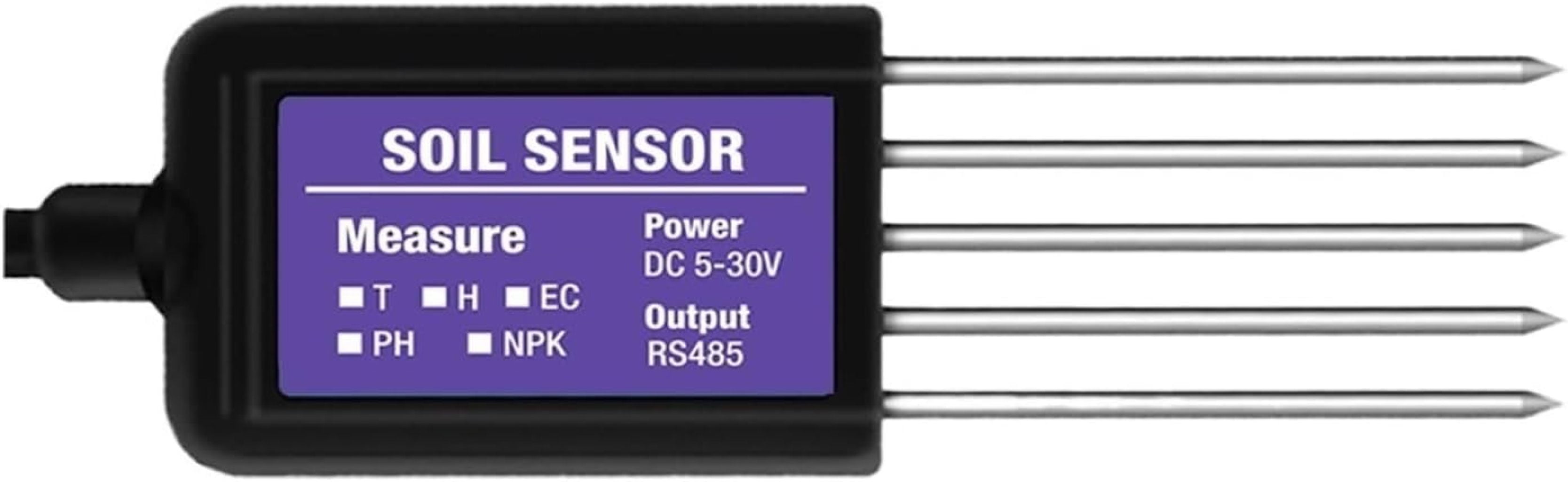 RS485 Modbus Soil Sensor 7 in 1 Measures Soil Moisture Temperature ...