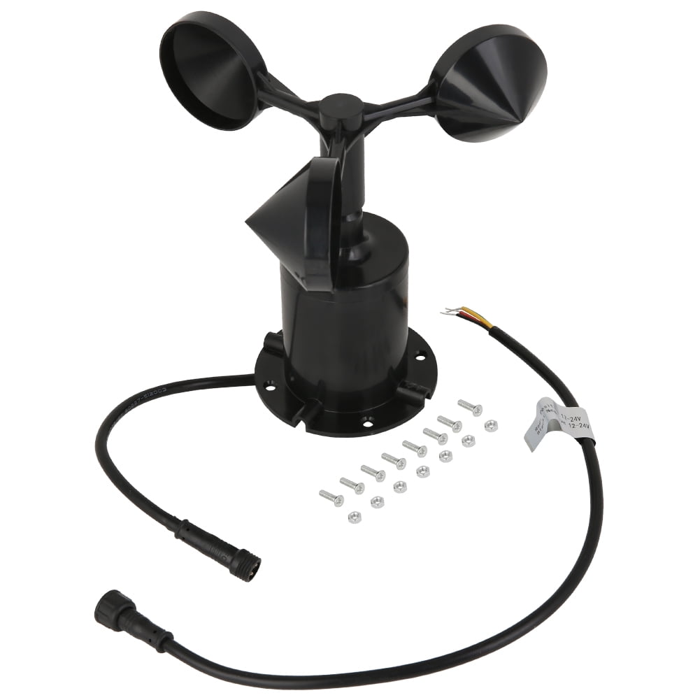 RS485 Pulse Signal Output Polycarbonate Wind Speed Sensor Three Cups ...
