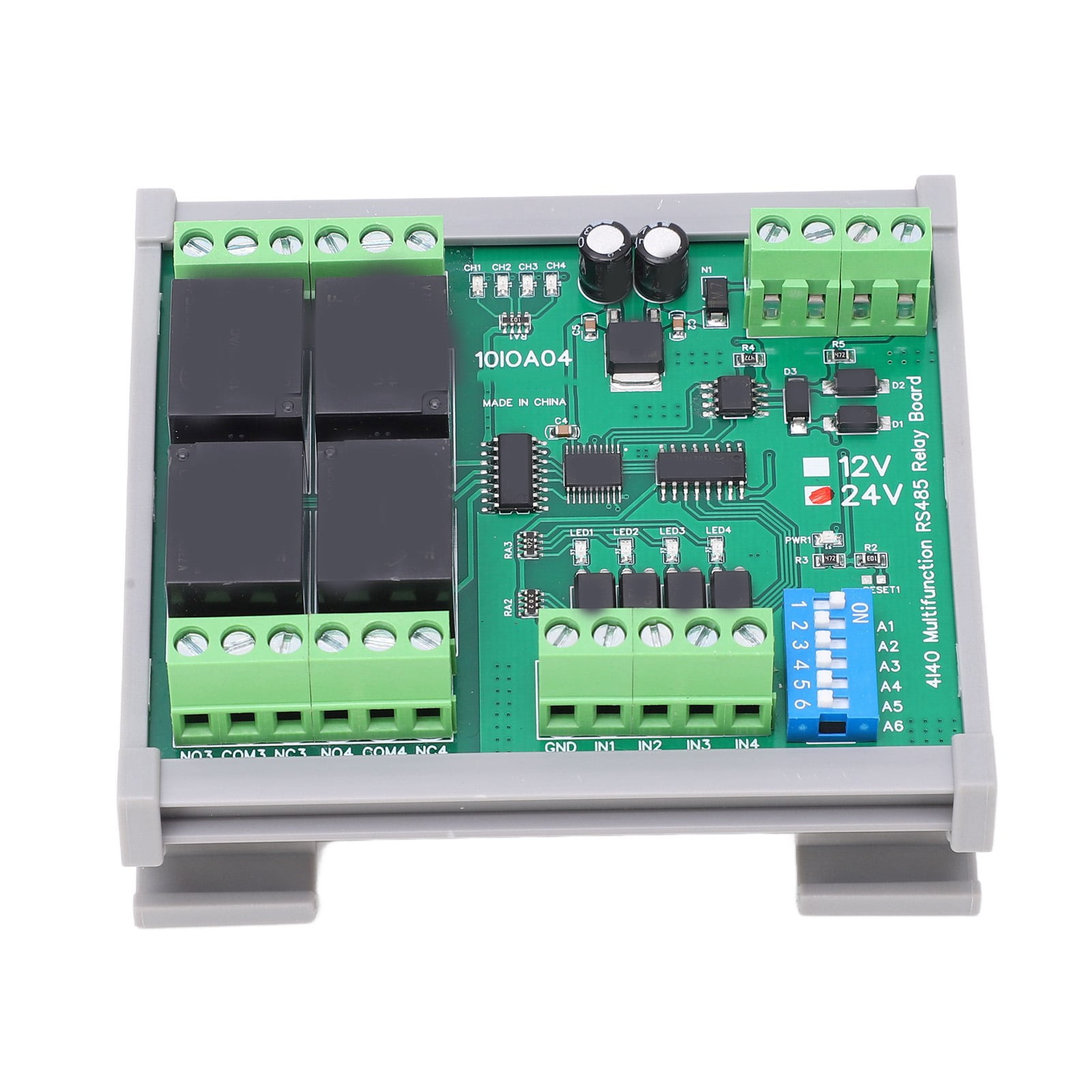 RS485 Relay Module 4 Channel RTU PCB Board with Housing Industrial ...