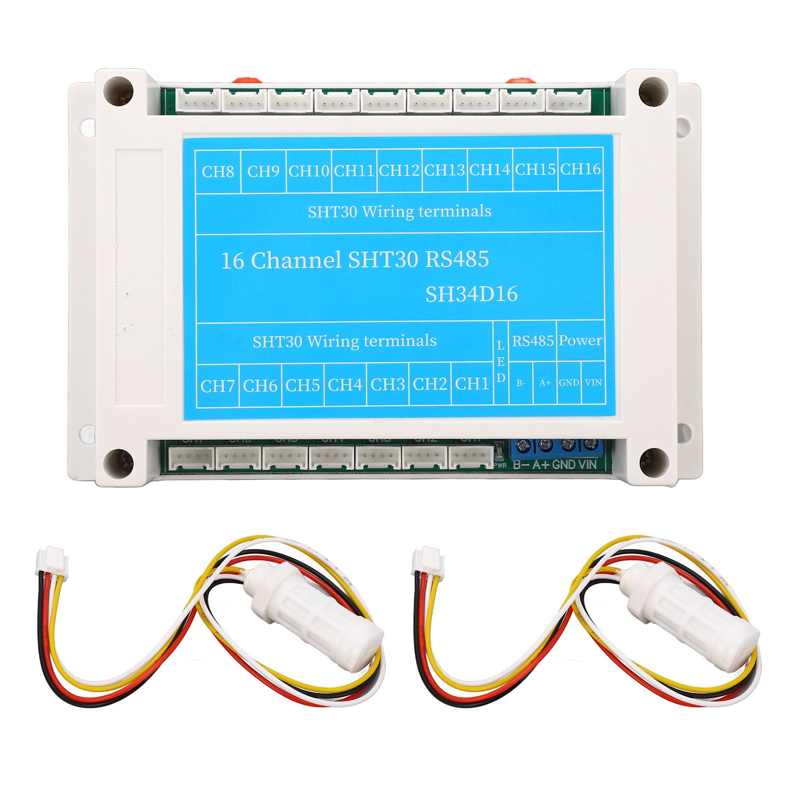 Rs485 Temperature Humidity Sensor Rs485 Temperature Humidity Sensor Module 16ch Collector