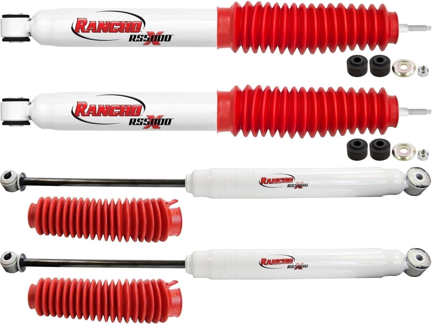RS5000X Series Set of Front & Rear Gas Shocks fits 2017-2024 F250 F350 ...