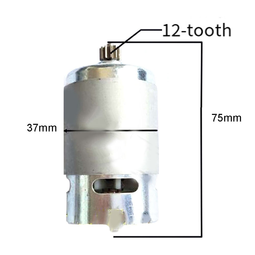 RS550 21V DC Motor With Two-Speed 12 Teeth And High Torque Gear Box For ...