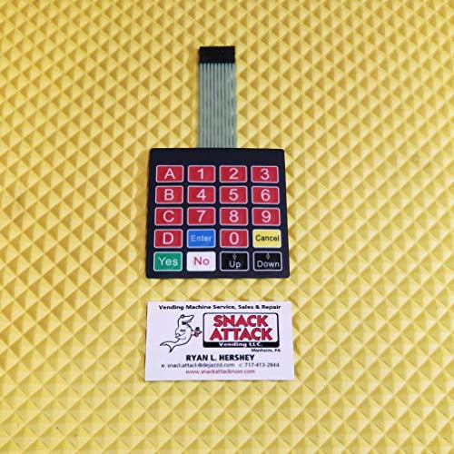RS800, RC800, RS850, RC850, Gaines Combo Vending Machine Key PAD ...