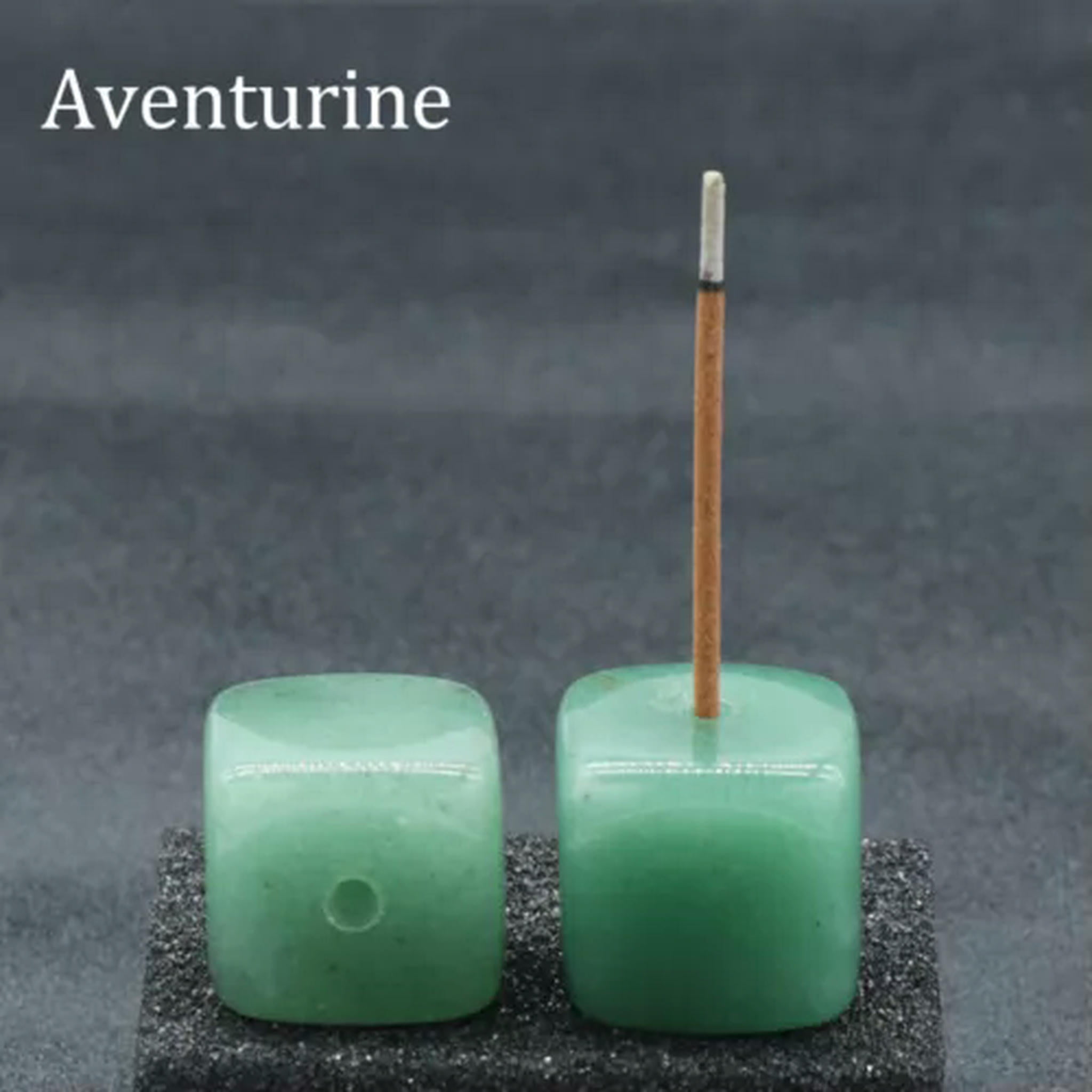 RSAMD 20mm 1PC Natural Crystal Stone Cube Square Incense Burner Stick ...