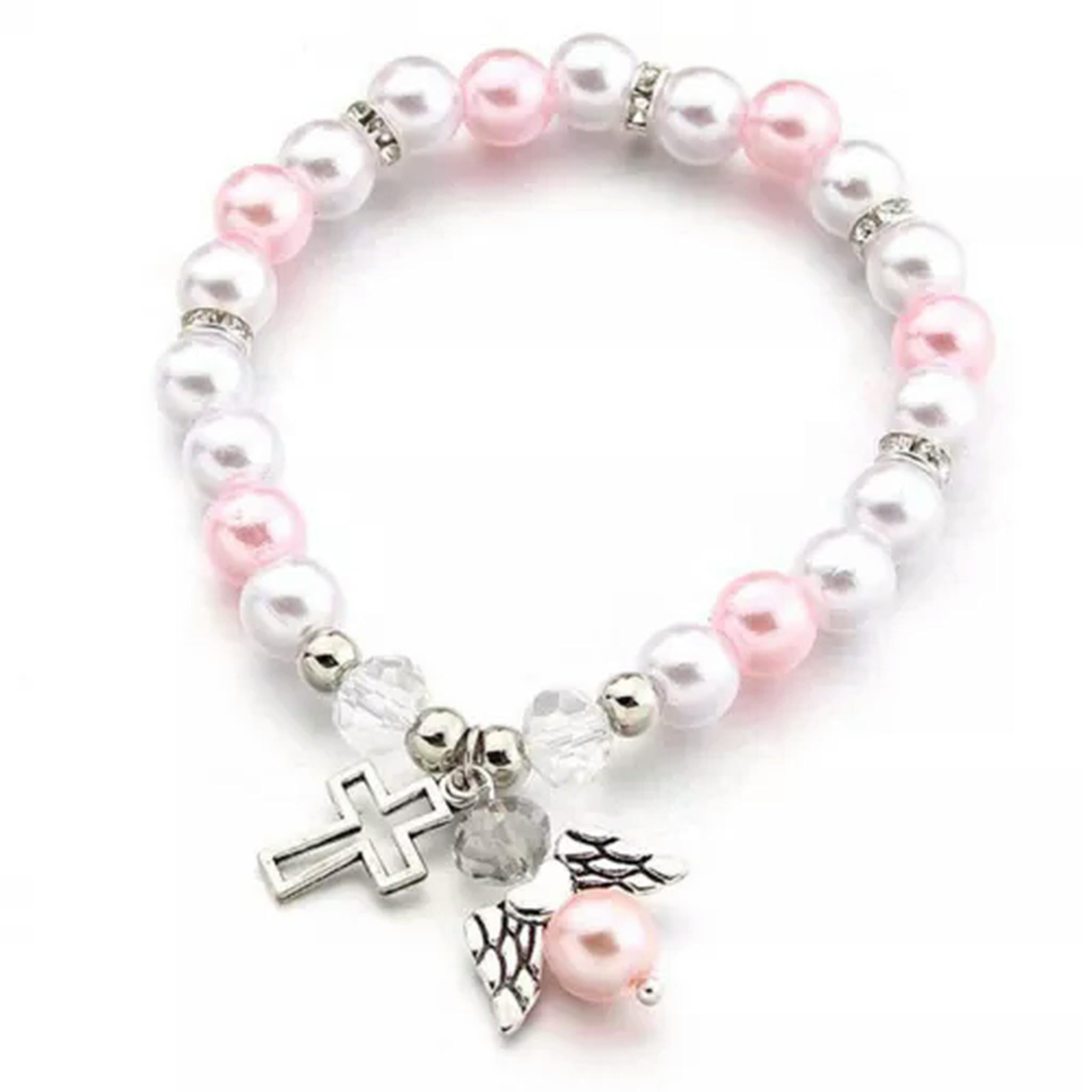 RSAMD Baby Shower Favor Christening Bracelet Angel Baby Shower Girl Boy ...